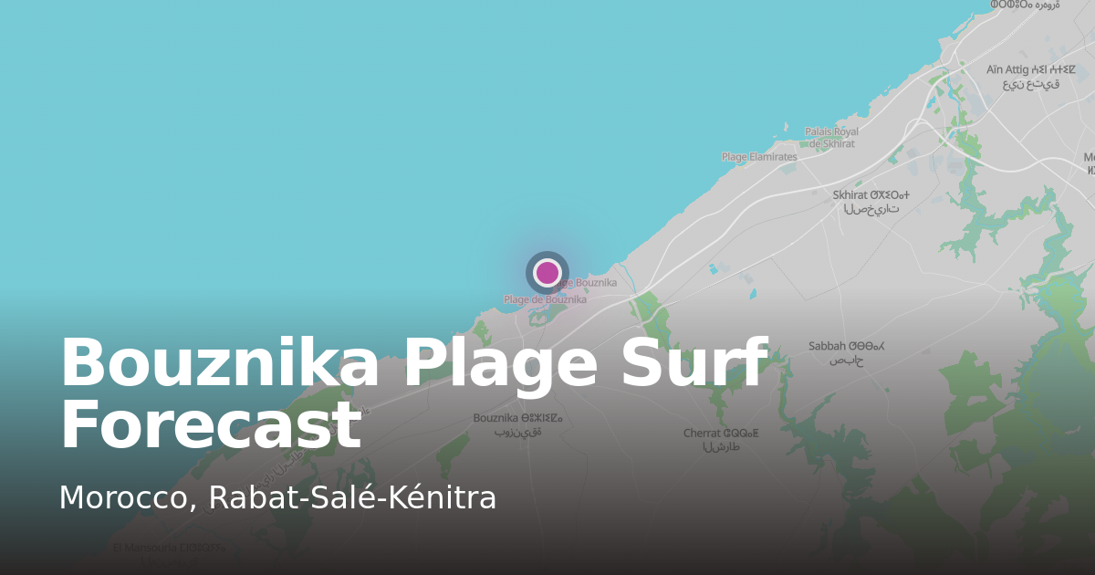 Bouznika Plage surf forecast, surf report and spot guide | Surfnerd