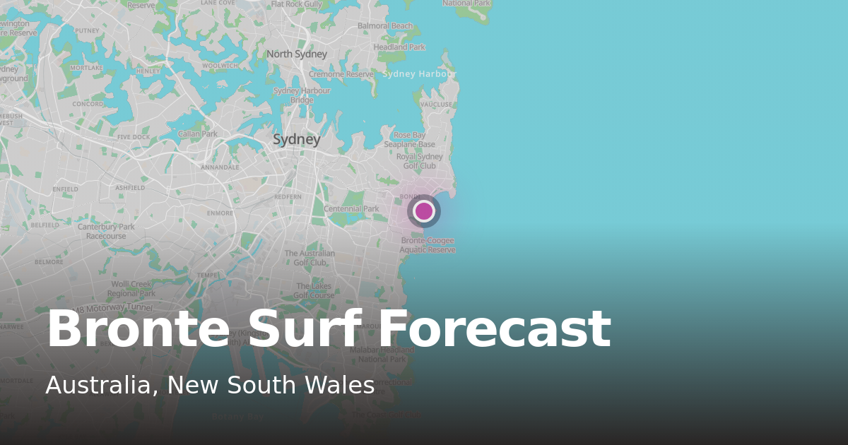 Bronte surf forecast, surf report and spot guide | Surfnerd