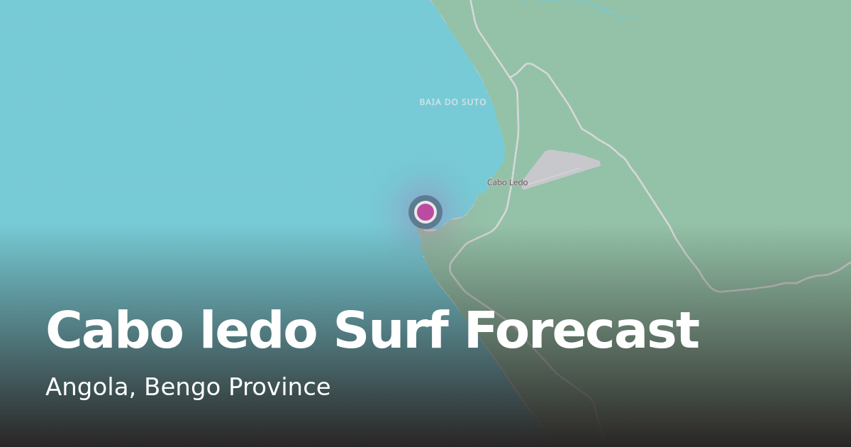 Surf forecast Cabo ledo: swell, wind and tide | Surfnerd