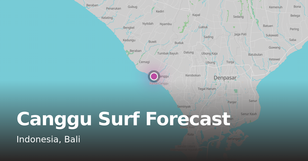 Canggu surf forecast, surf report and spot guide | Surfnerd