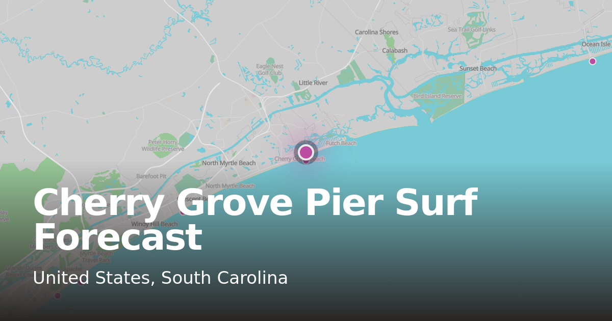 Cherry Grove Pier surf forecast, surf report and spot guide | Surfnerd ...