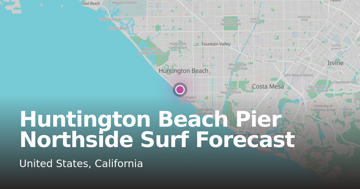 Huntington Beach Pier Northside surf forecast, surf report and spot ...