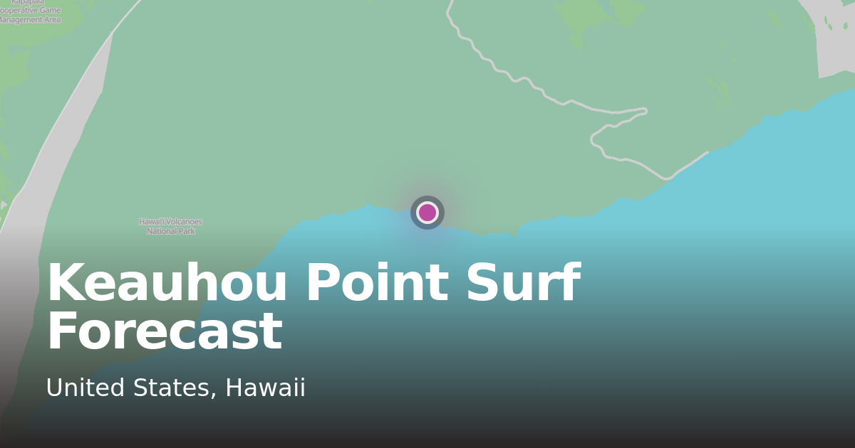 Keauhou Point surf forecast, surf report and spot guide | Surfnerd