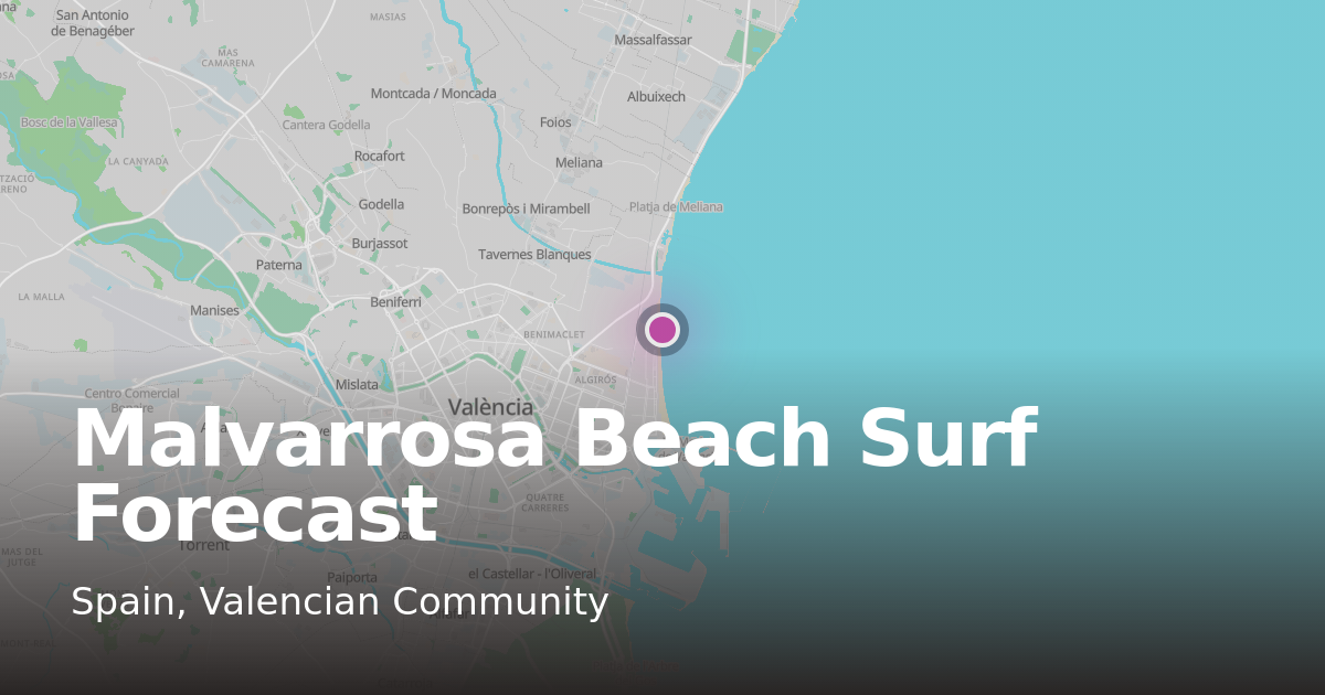 Malvarrosa Beach surf forecast, surf report and spot guide | Surfnerd ...