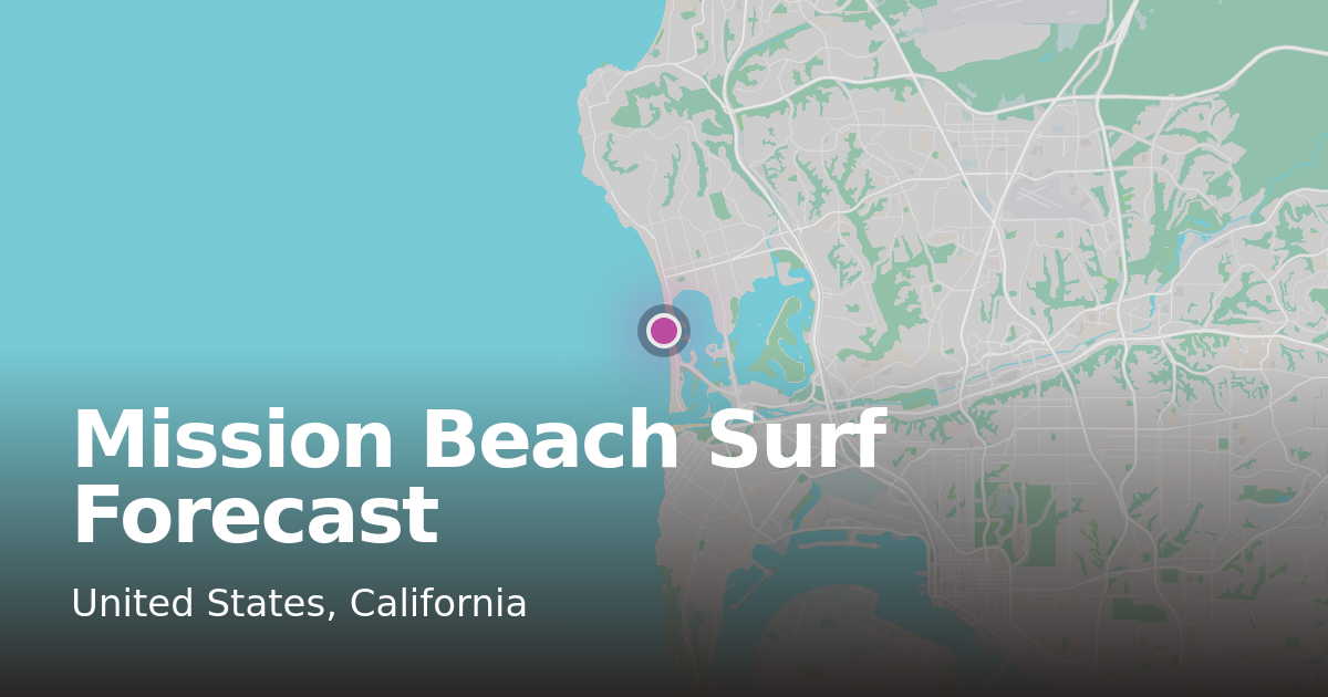 Mission Beach surf forecast, surf report and spot guide | Surfnerd