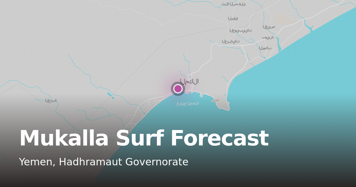 Mukalla surf forecast, surf report and spot guide | Surfnerd