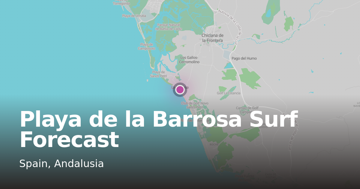 Playa de la Barrosa surf forecast, surf report and spot guide | Surfnerd
