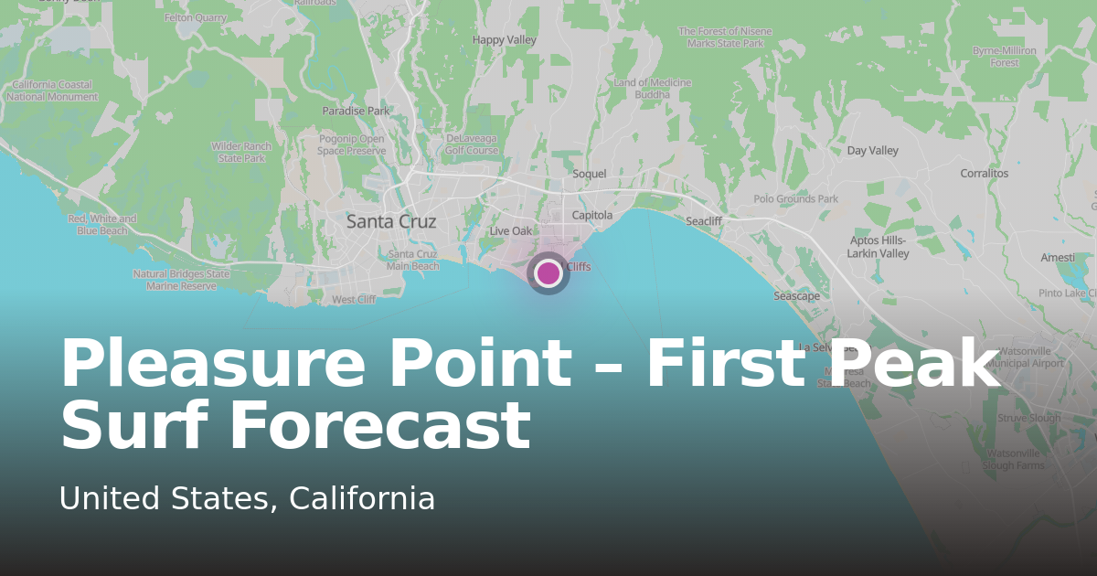 Pleasure Point – First Peak surf forecast, surf report and spot guide ...