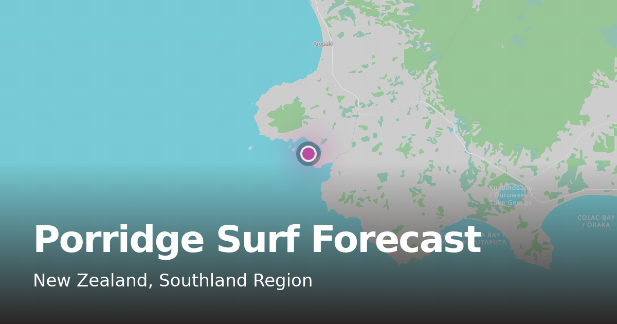 Porridge surf forecast, surf report and spot guide | Surfnerd