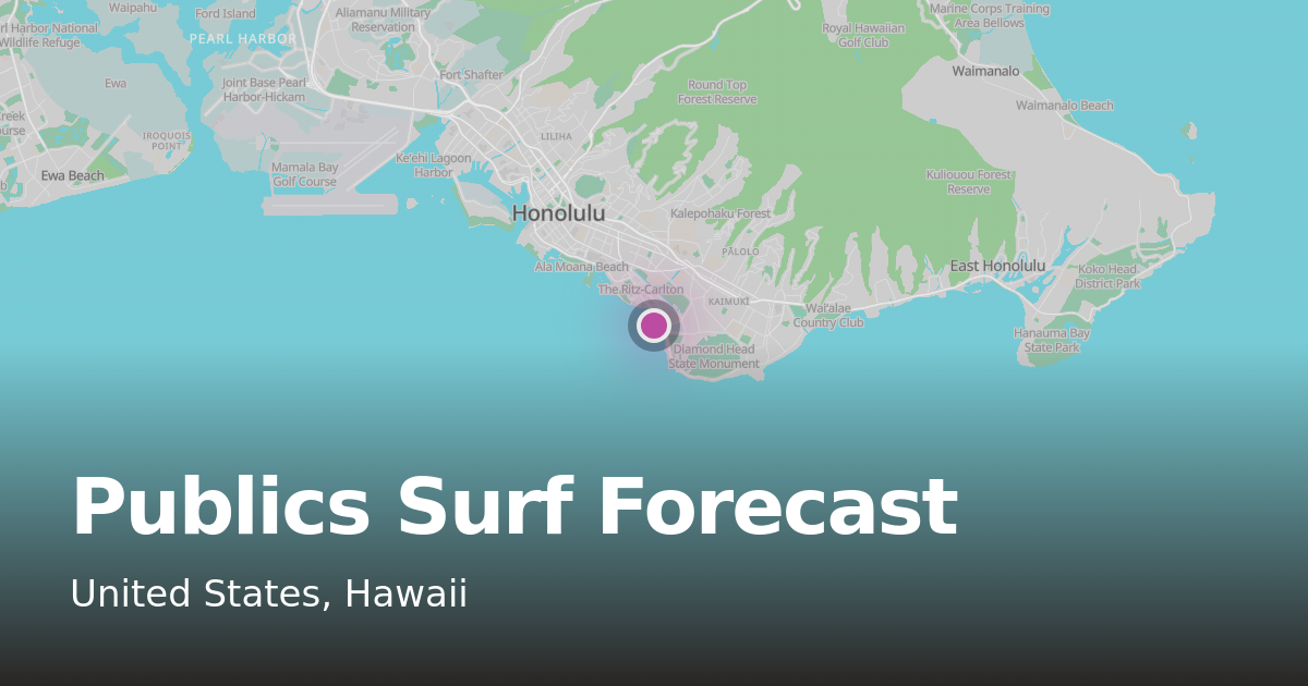 Publics surf forecast, surf report and spot guide | Surfnerd