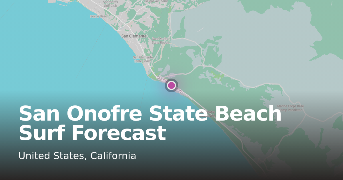 San Onofre State Beach surf forecast, surf report and spot guide ...