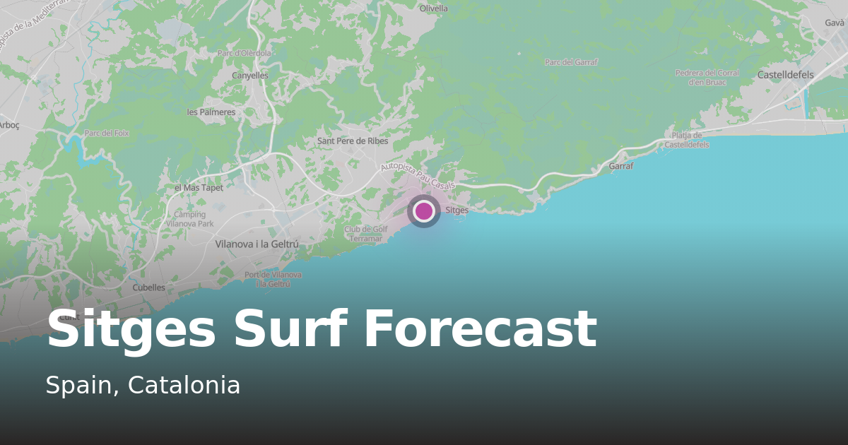 Sitges surf forecast, surf report and spot guide | Surfnerd