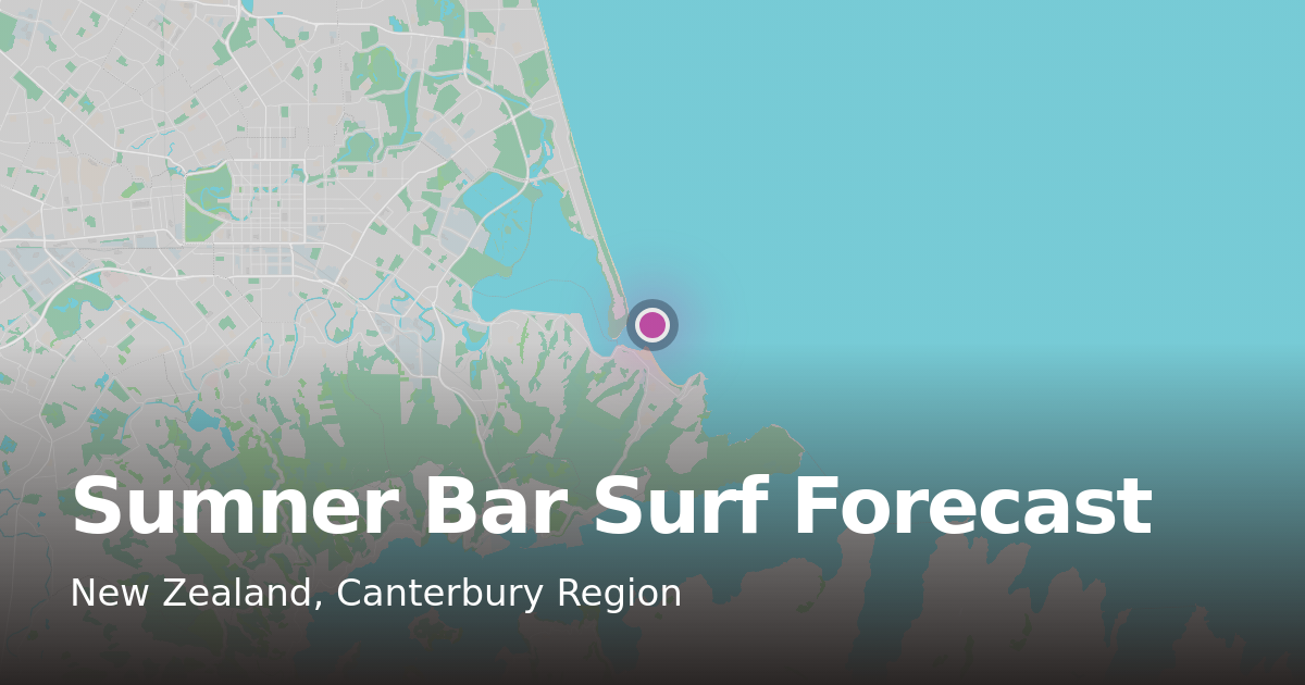 Sumner Bar surf forecast, surf report and spot guide | Surfnerd Surf ...
