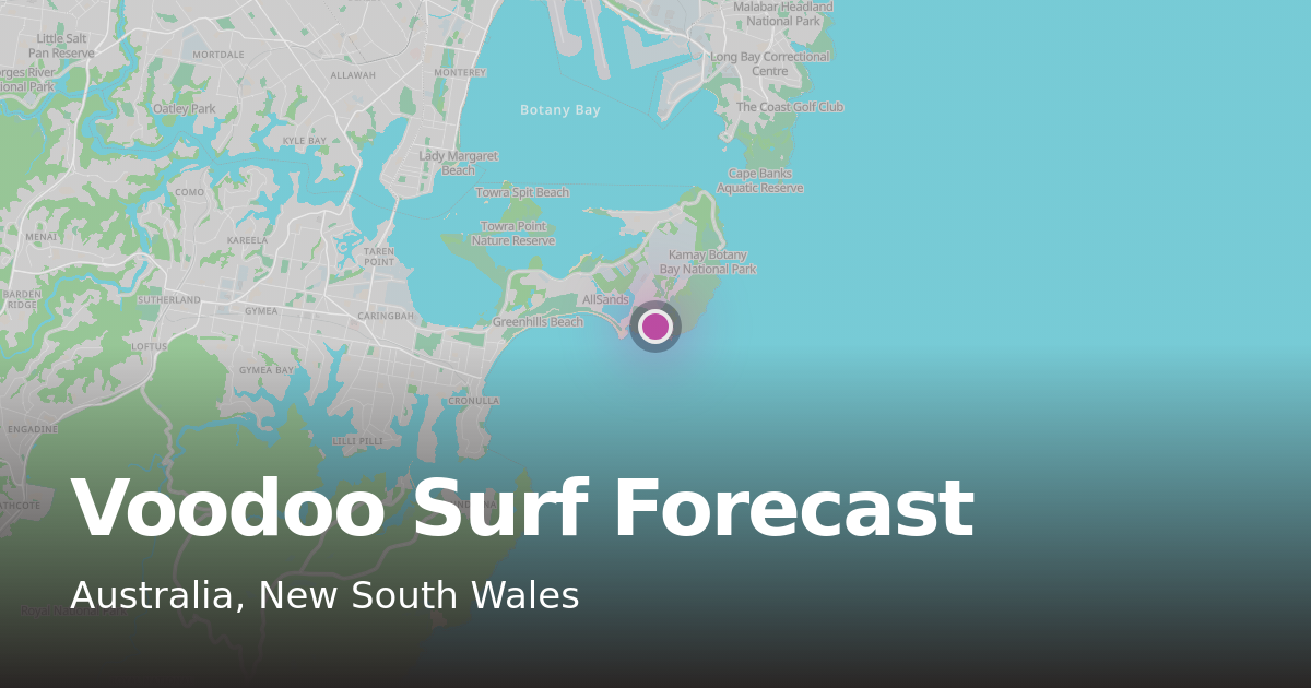 Voodoo surf forecast, surf report and spot guide | Surfnerd Surf Forecast