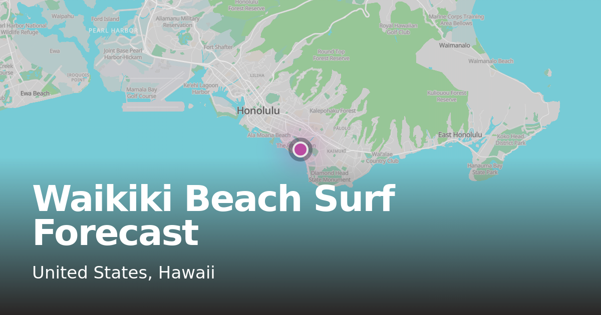Waikiki Beach surf forecast, surf report and spot guide | Surfnerd